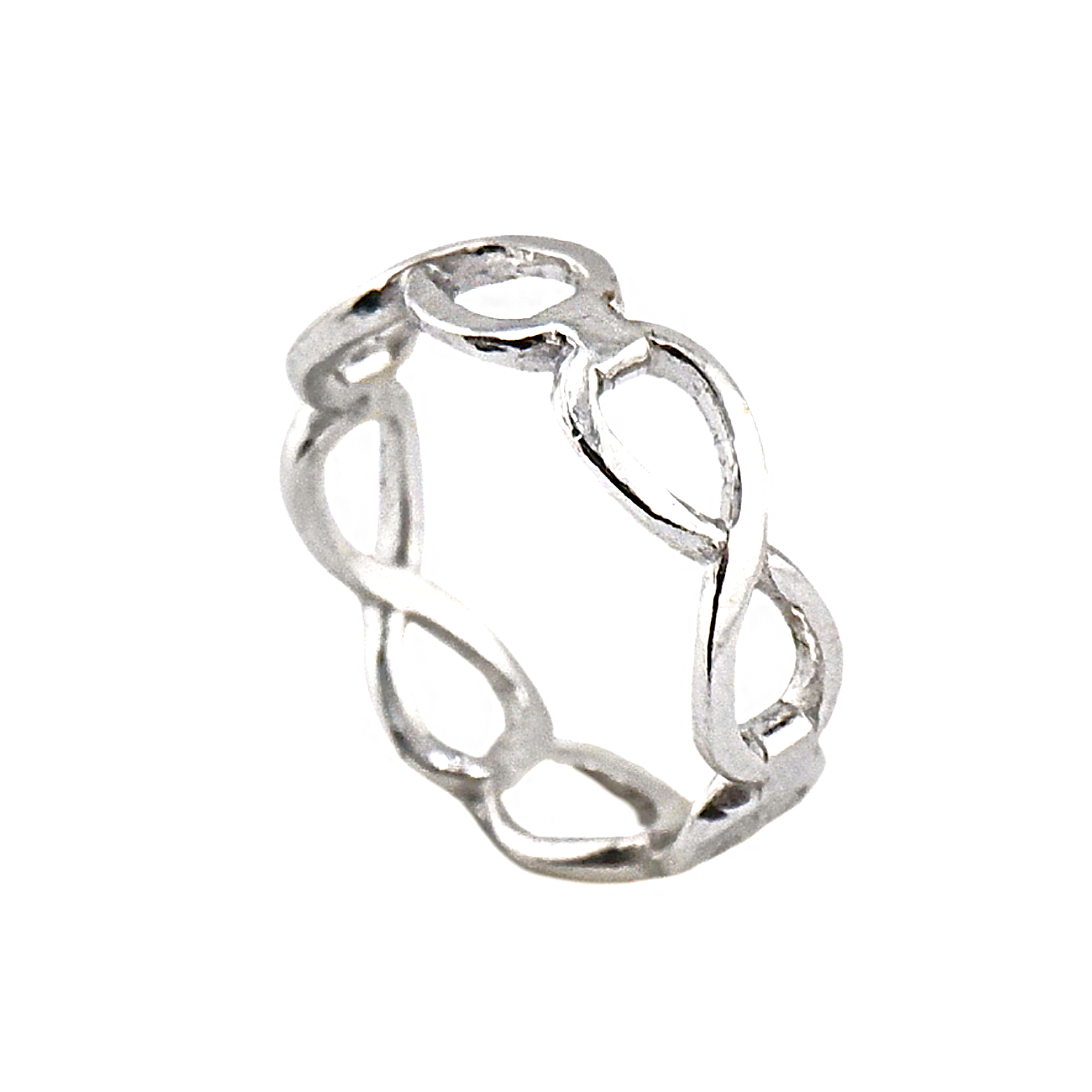 Anel Saphy Banhado a Ouro Branco - 3.75g 23k - ORELLA